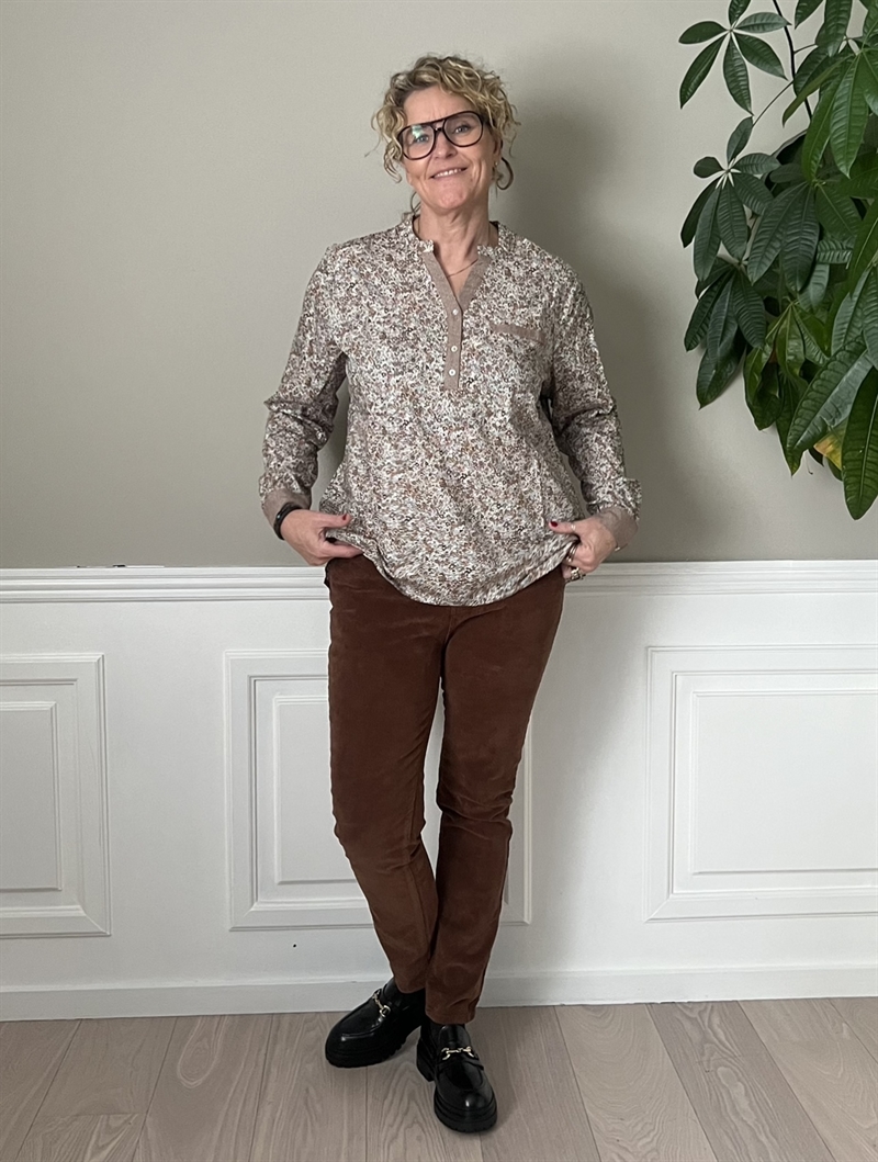 COSTAMANI Alma basic shirt Sand flower 2208182